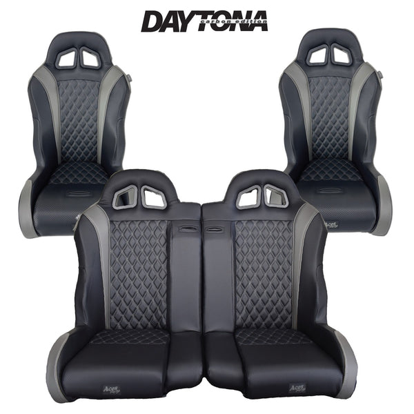 Carbon Edition Daytona Seats and Bench Seat Bundle RZR 1000/Turbo ...