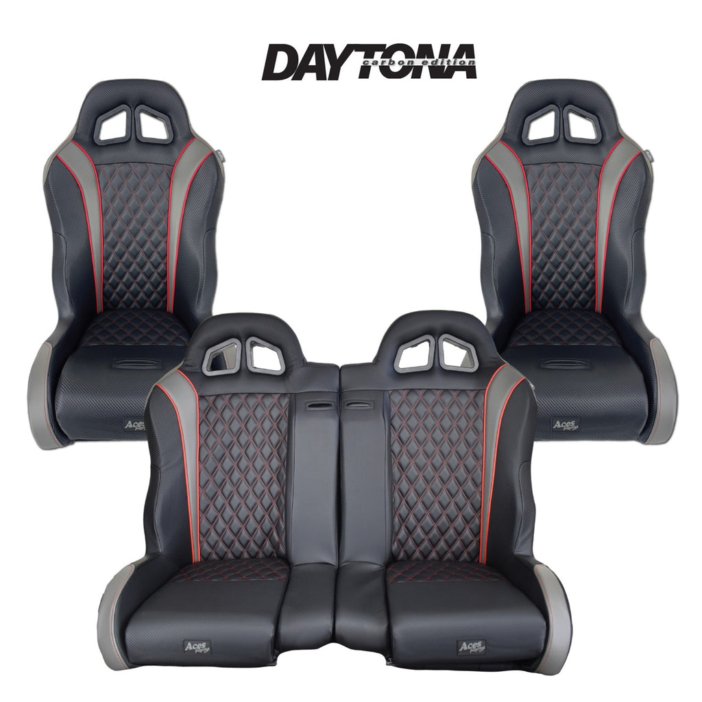 Carbon Edition Daytona Seats and Bench Seat Bundle RZR 1000/Turbo ...