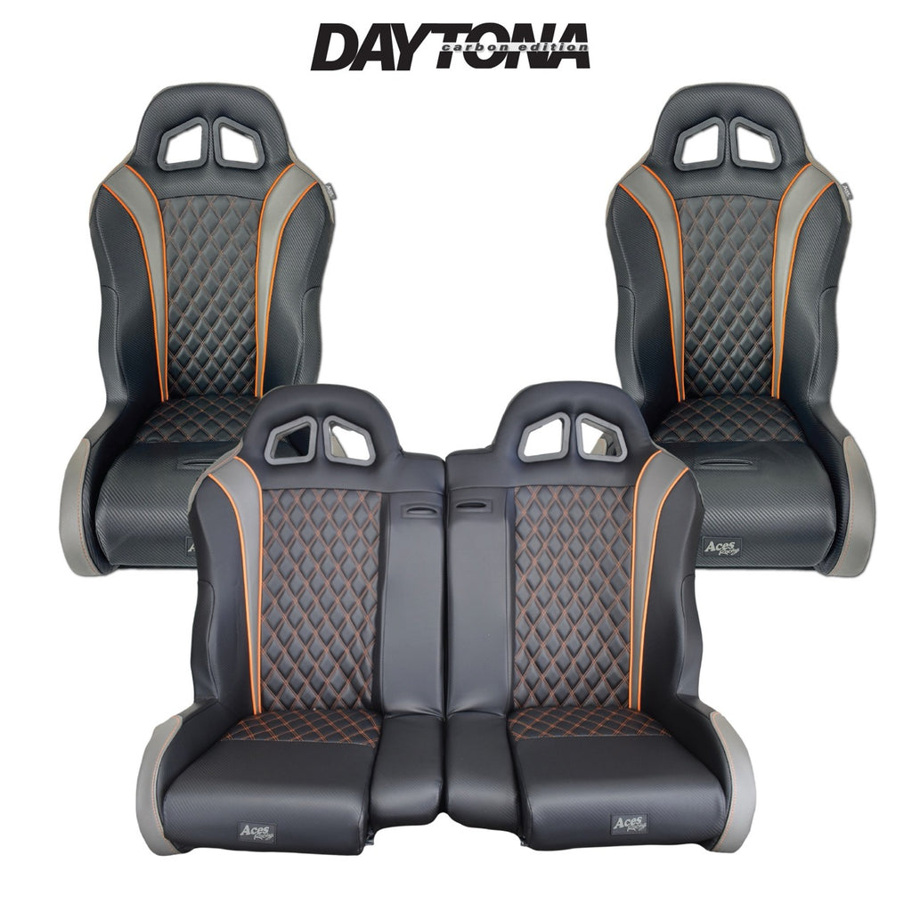 Carbon Edition Daytona Seats and Bench Seat Bundle RZR 1000/Turbo ...