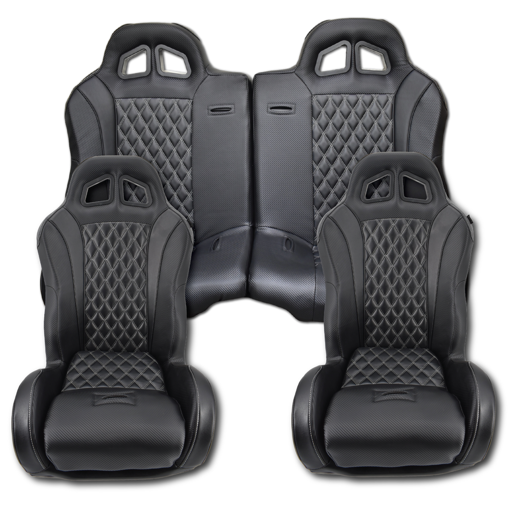 Carbon Edition Daytona Seats and Bench Seat Bundle RZR 1000/Turbo ...