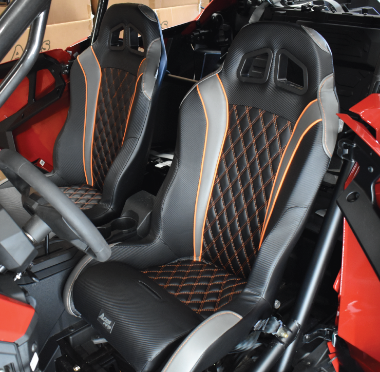 (Orange) Carbon Edition Daytona Seats – Aces Racing