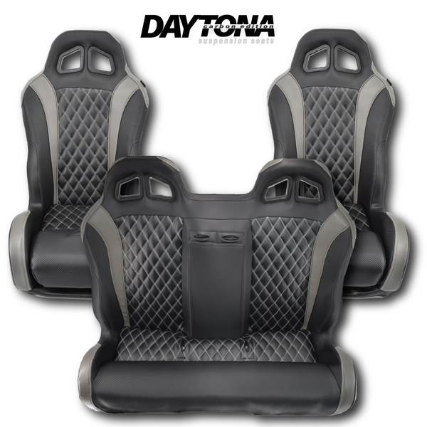 Carbon Edition Daytona Seats and Bench Seat Bundle RZR 1000/Turbo ...