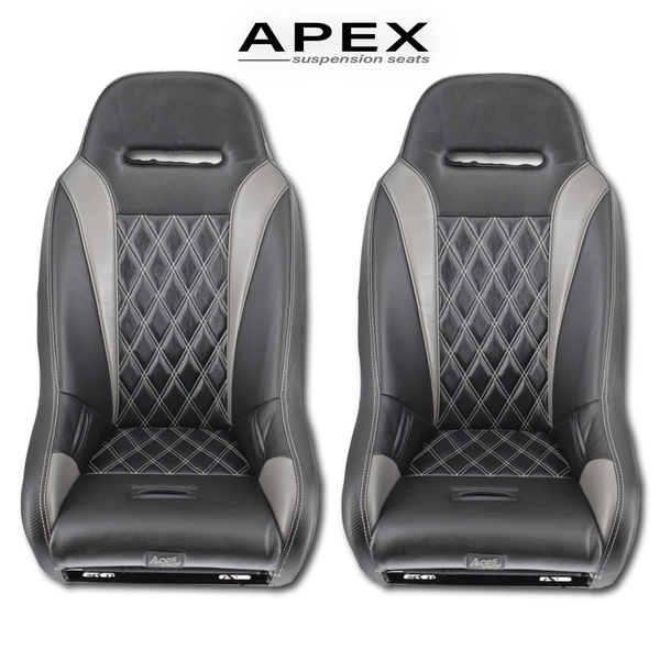 (Grey) Apex Suspension Seats – Aces Racing