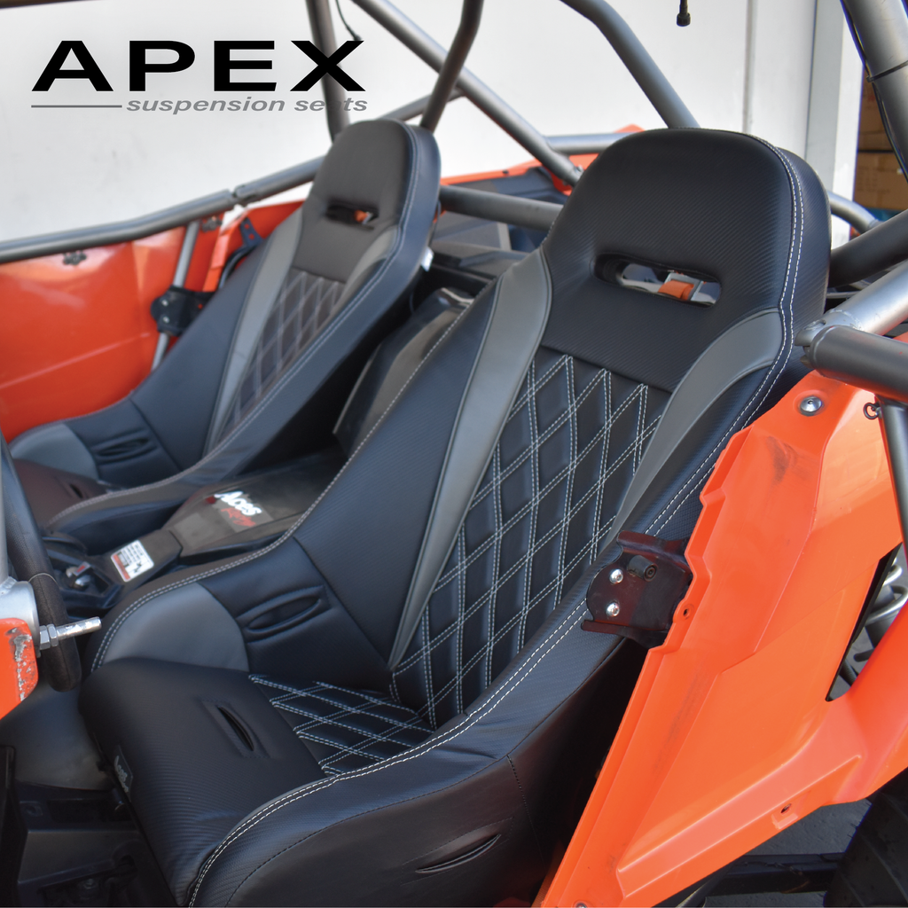 (Grey) Apex Suspension Seats – Aces Racing