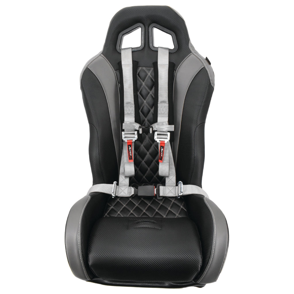 (Grey) Carbon Edition Daytona Seats (With Harnesses) – Aces Racing